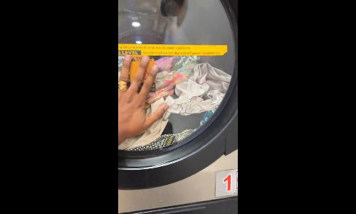 Dried laundry left in dryers for hours, holding up machines for others ...