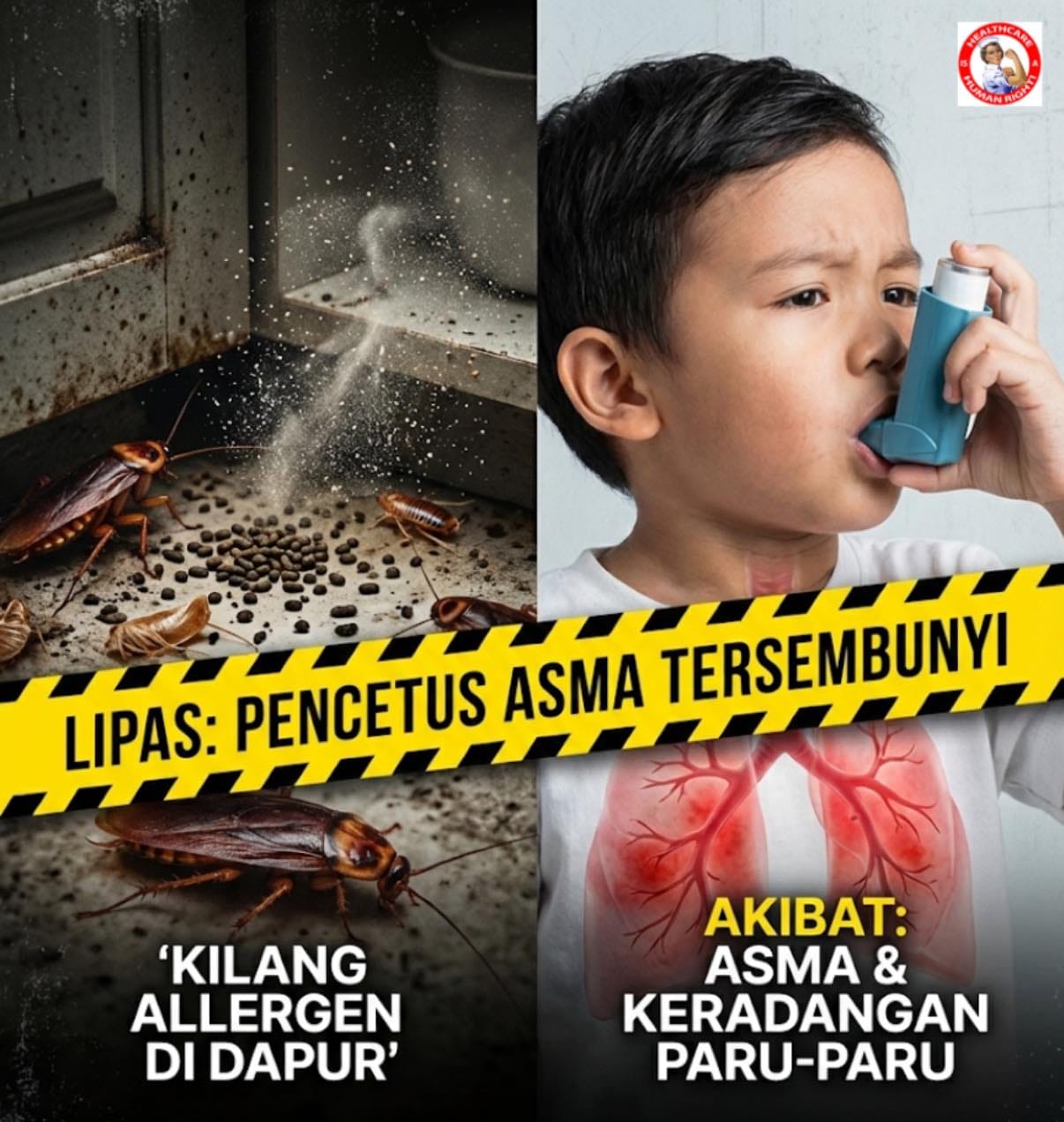 Lipas adalah pencetus asma tersembunyi