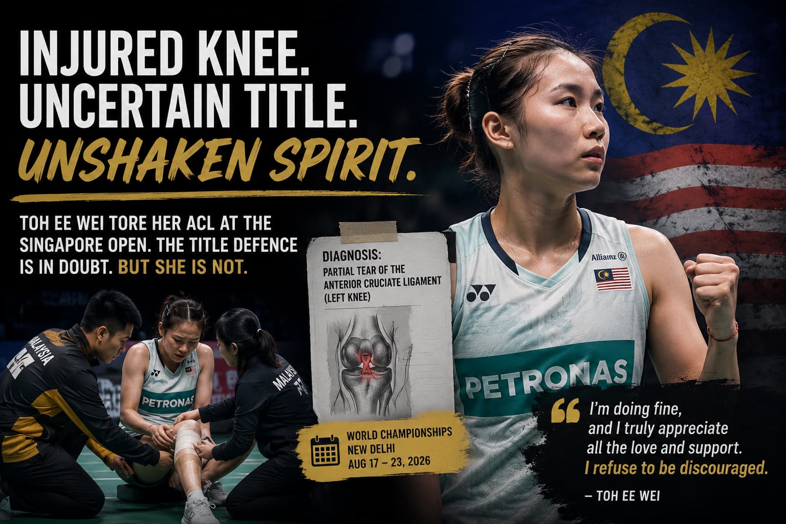 Toh Ee Wei Tore Her ACL at the Singapore Open. The Title Defense Is In ...