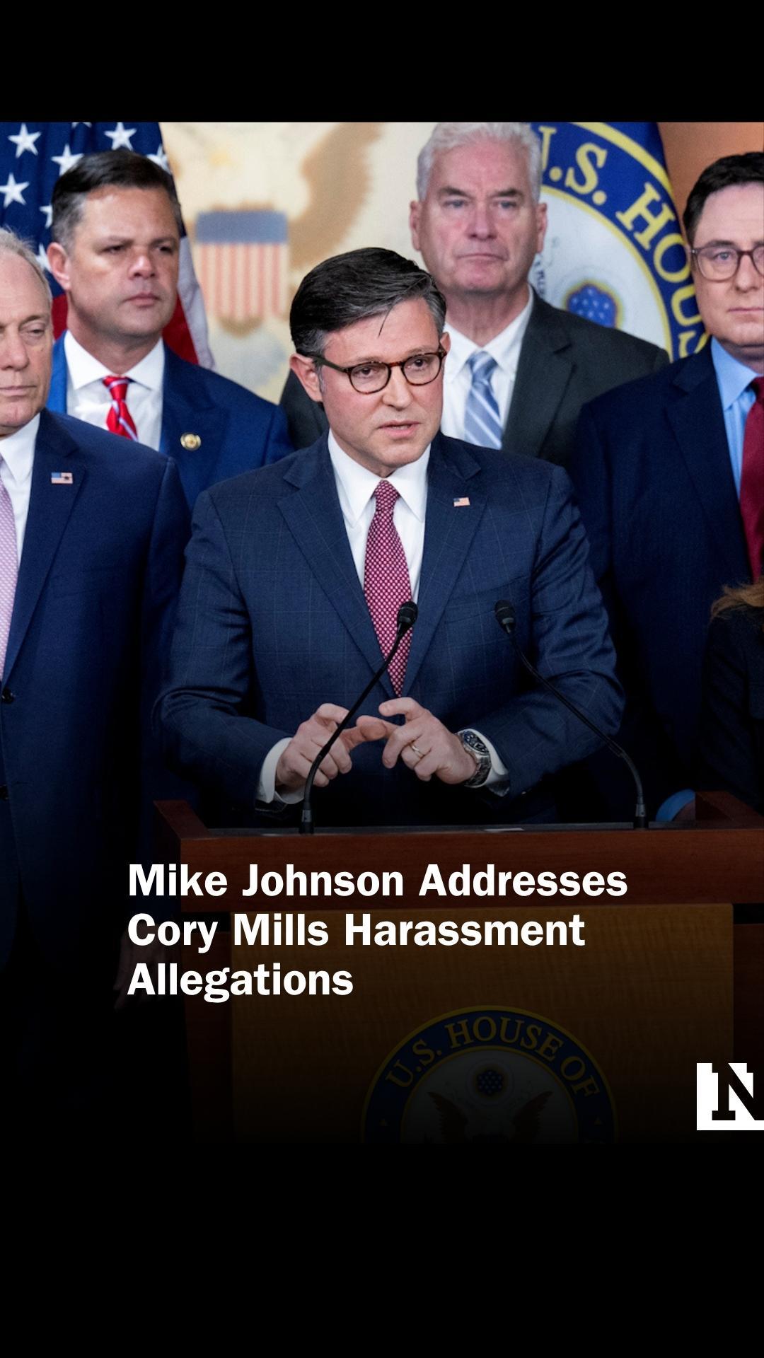 Mike Johnson declined to comment on allegations that Republican ...