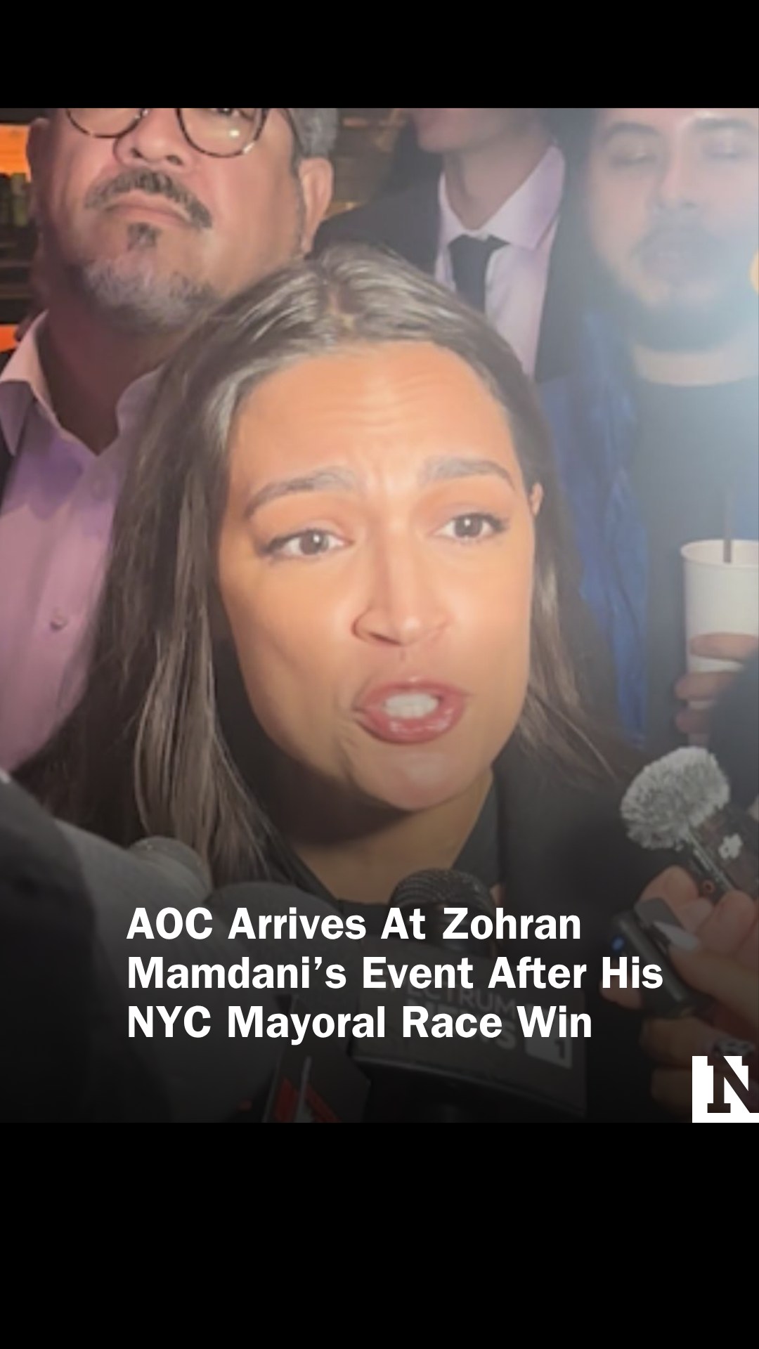 Rep. Alexandria Ocasio-Cortez was seen engaging with reporters at a ...
