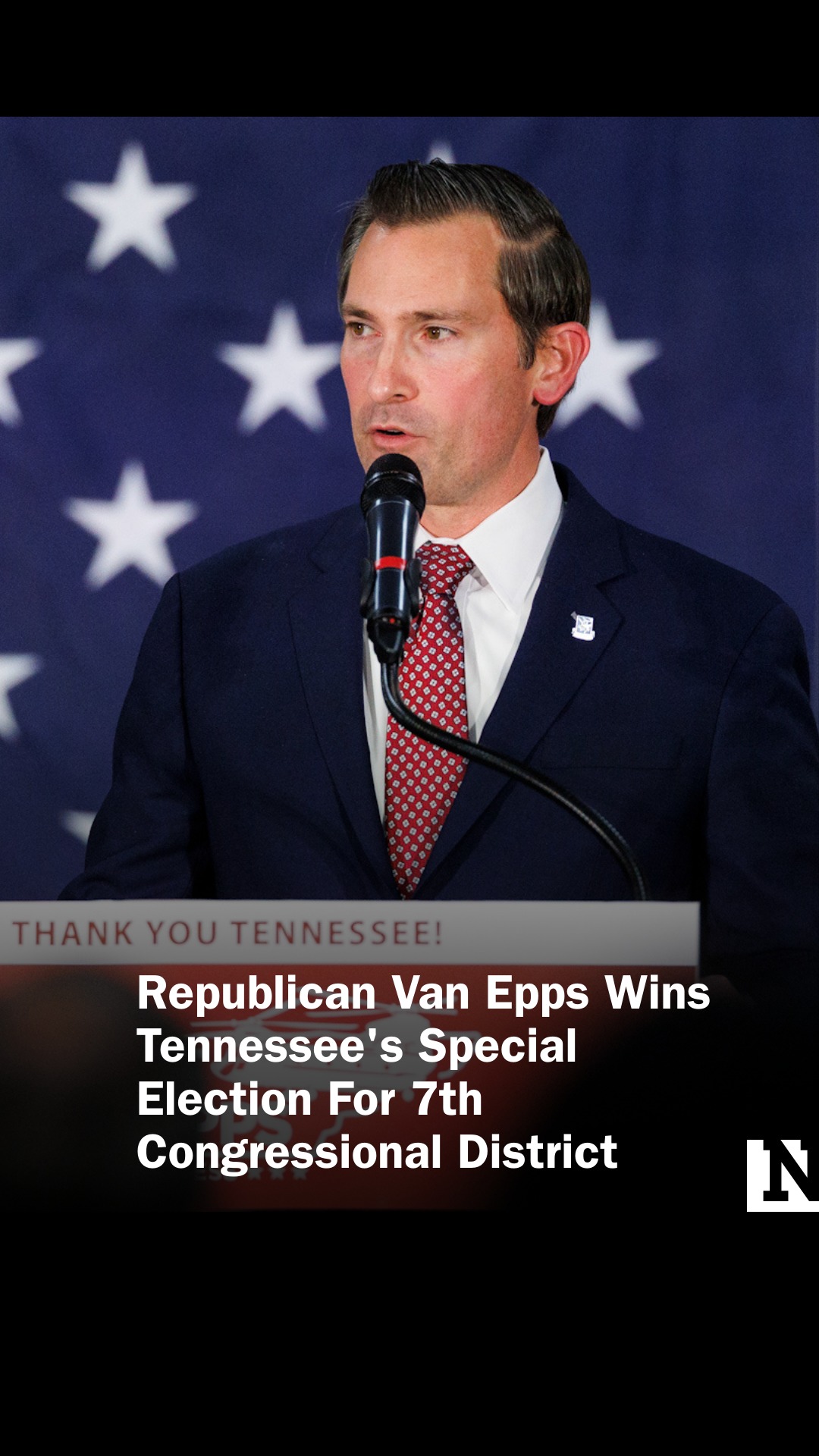 Republican candidate Matt Van Epps won Tennessee’s 7th Congressional District with an almost 9 ...
