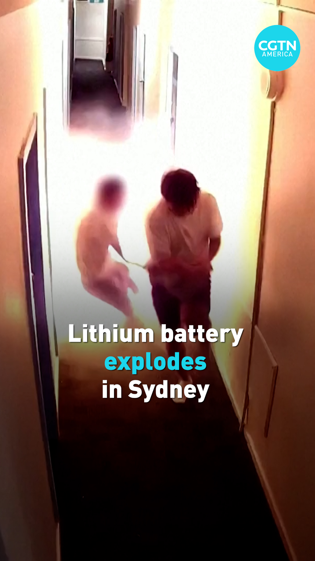 Watch the moment a lithium-ion battery exploded inside a hostel room in ...