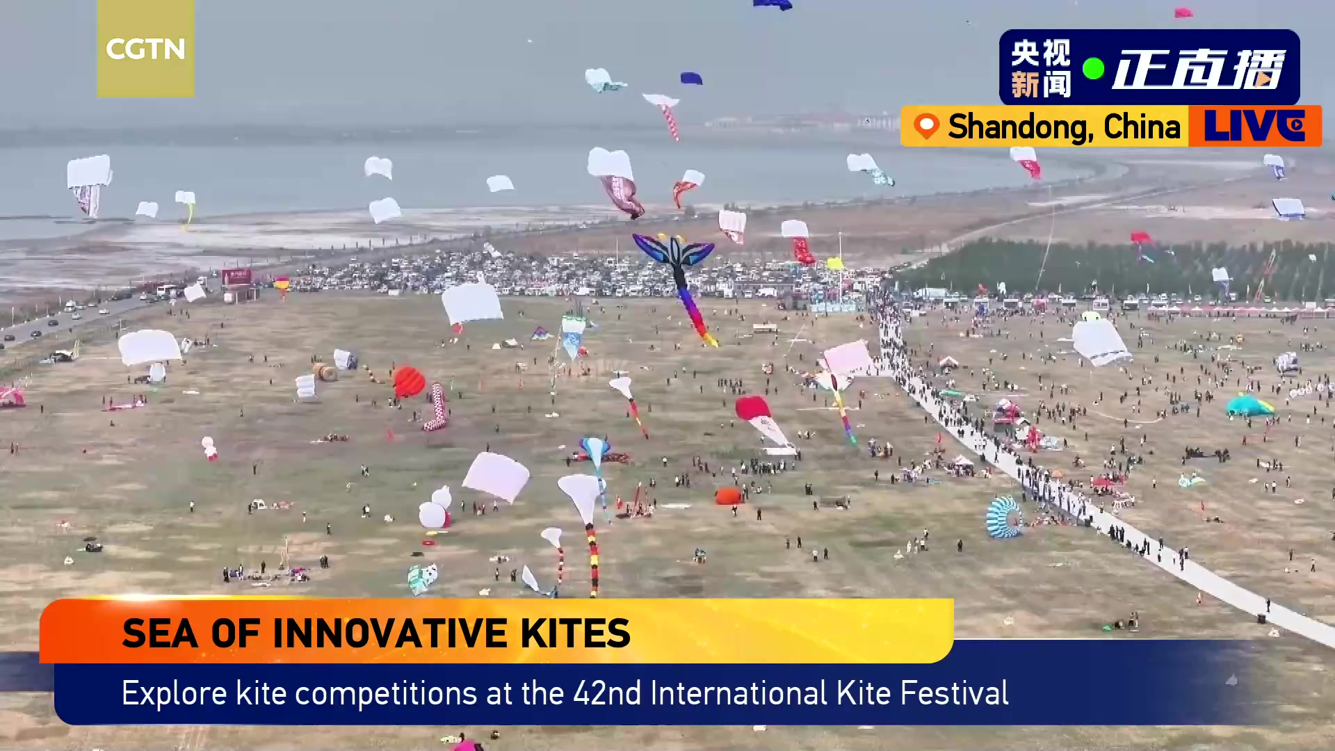Live: Enjoy the "sea" of innovative kites at the 42nd International ...