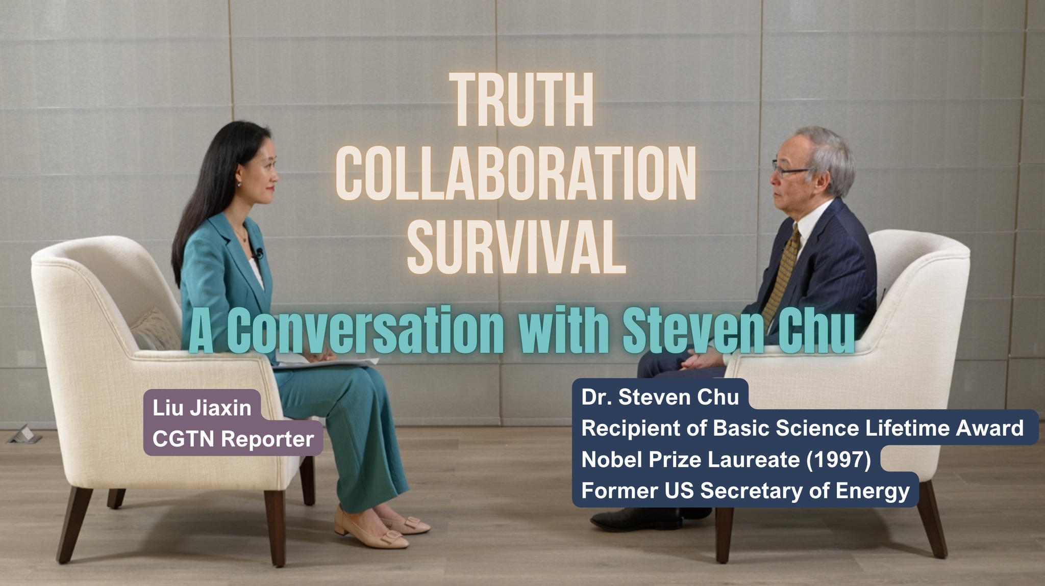Truth, collaboration, survival: A conversation with Steven Chu