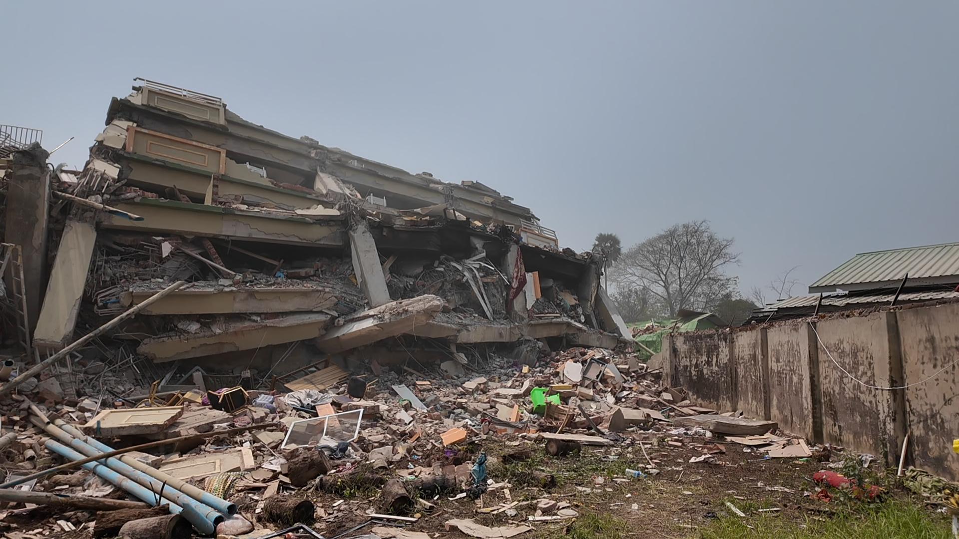 GLOBALink | Myanmar earthquake survivors recall moments of terror