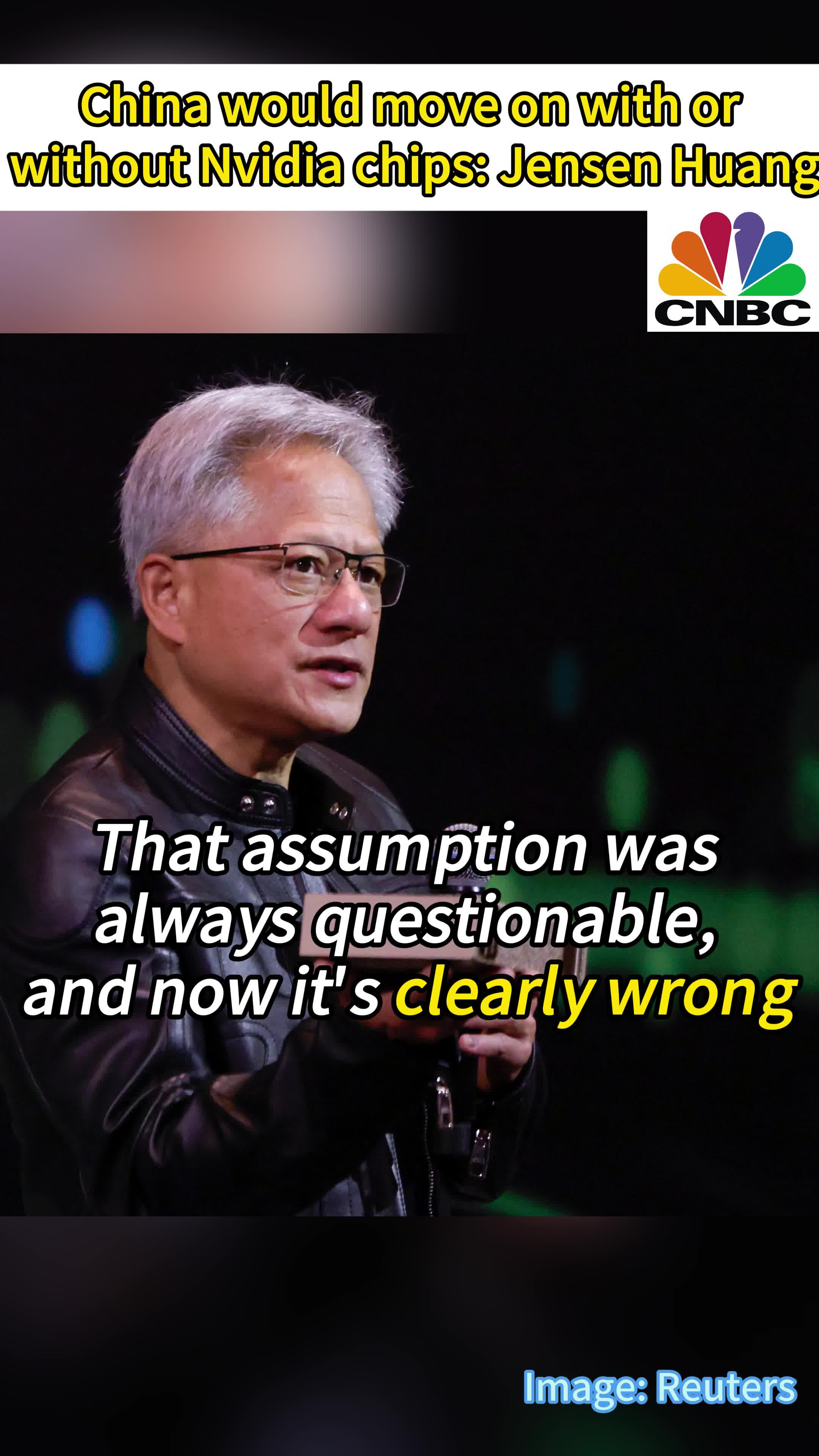 China would move on with or without Nvidia chips: Nvidia CEO