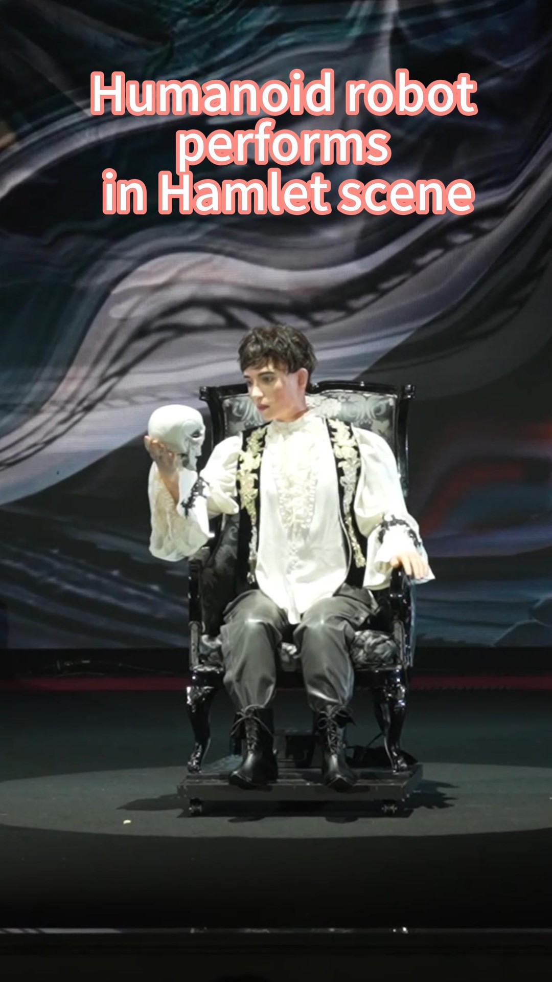 Humanoid robot joins actors in classic Hamlet scene on Shanghai stage
