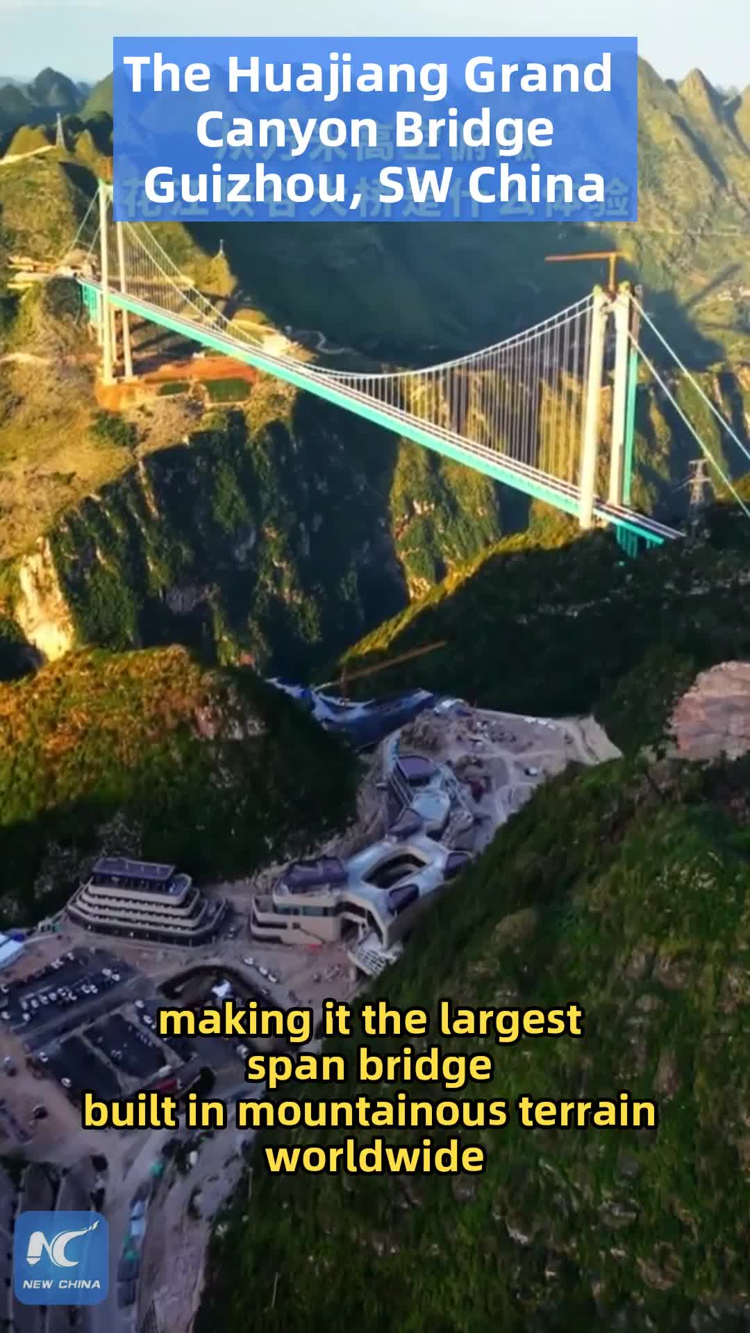 A skyfall reveal of the tallest bridge on Earth