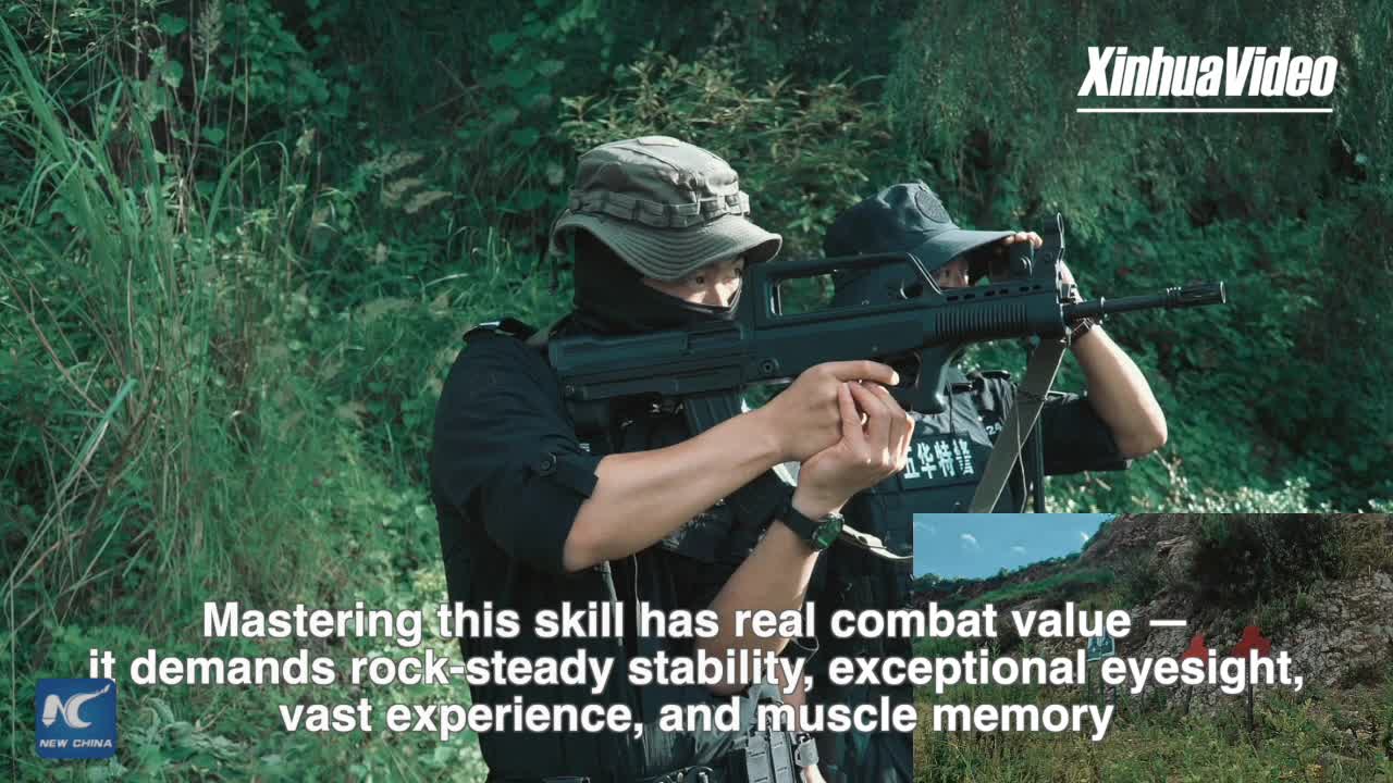 SWAT officer shows incredible marksmanship: Hits target 350 meters away with QBZ-95 iron sights