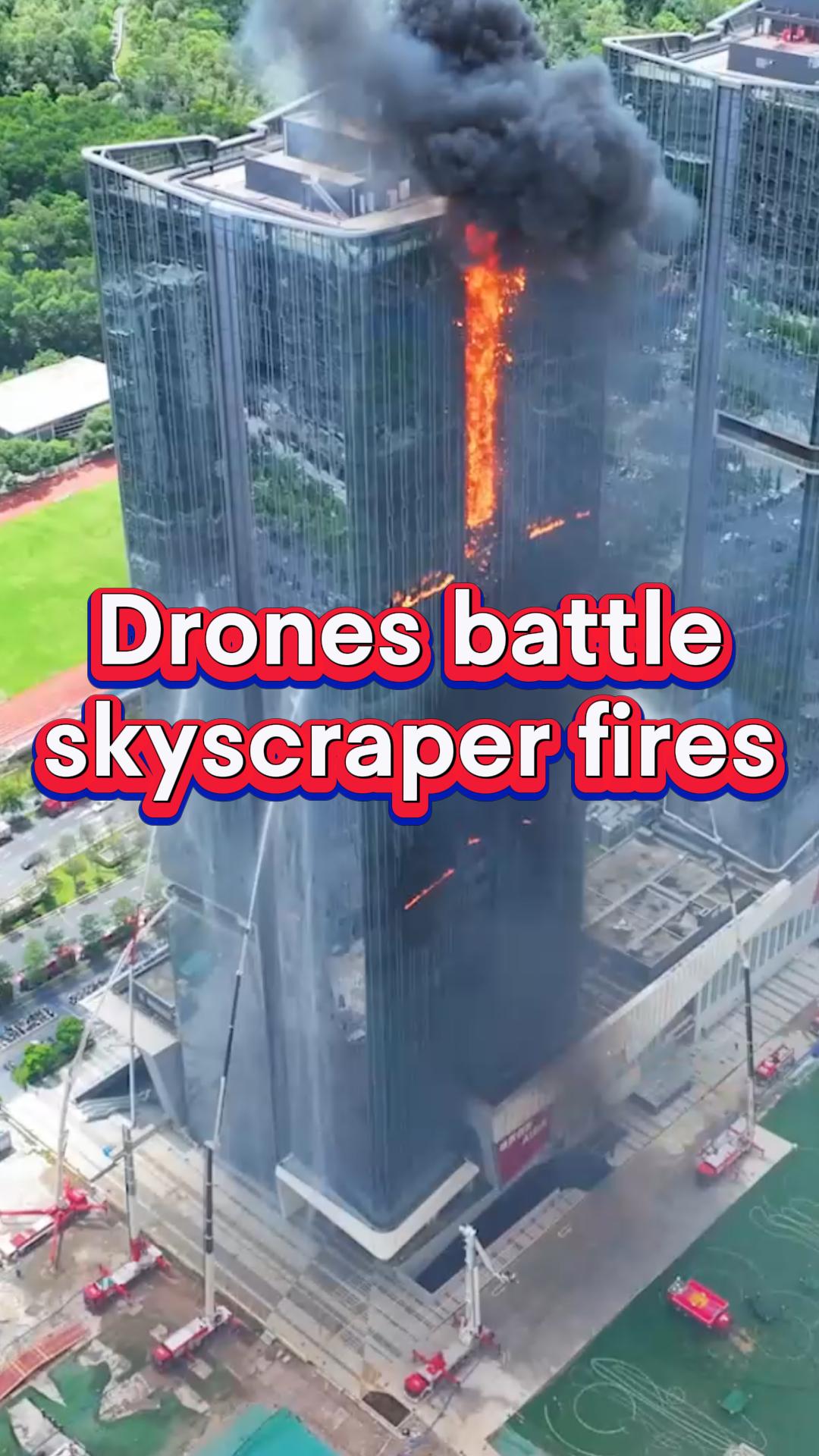 Chinese fire-fighting drones aid in high-rise drill - Newswav