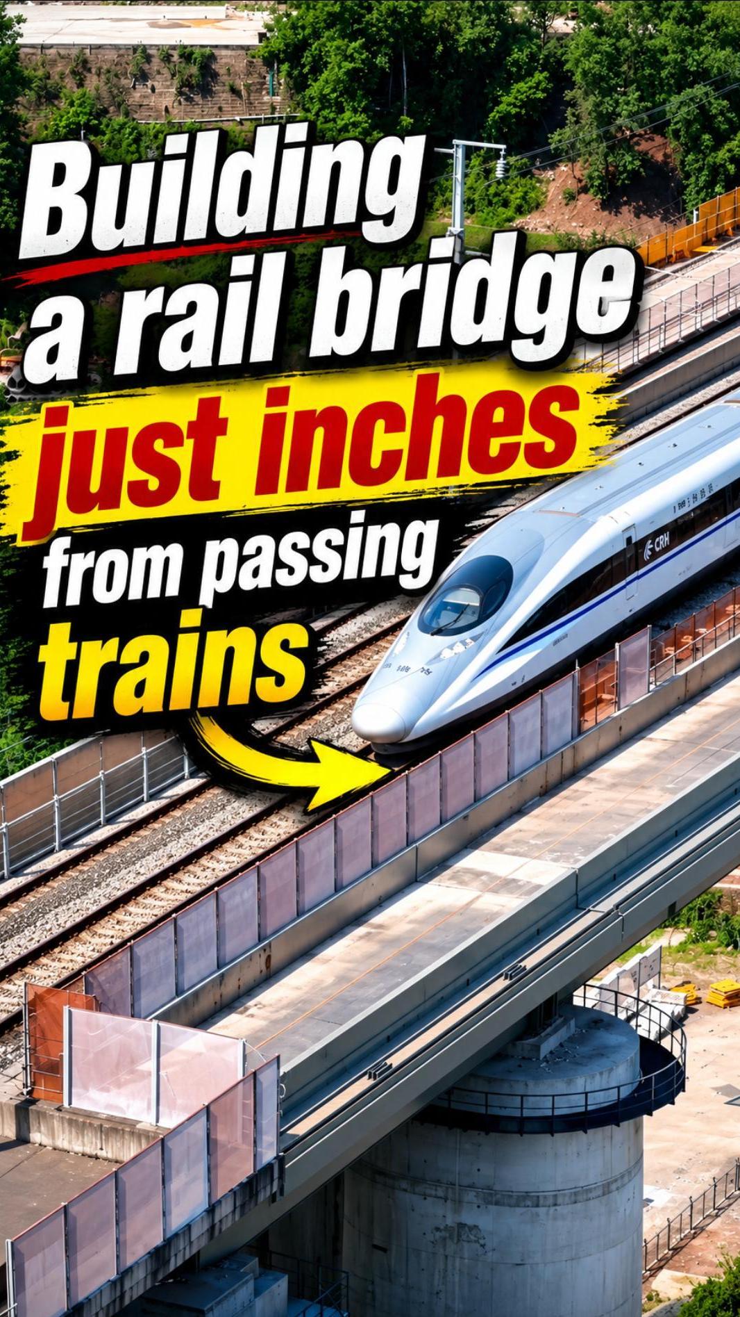 Building a rail bridge just inches from passing trains - Newswav