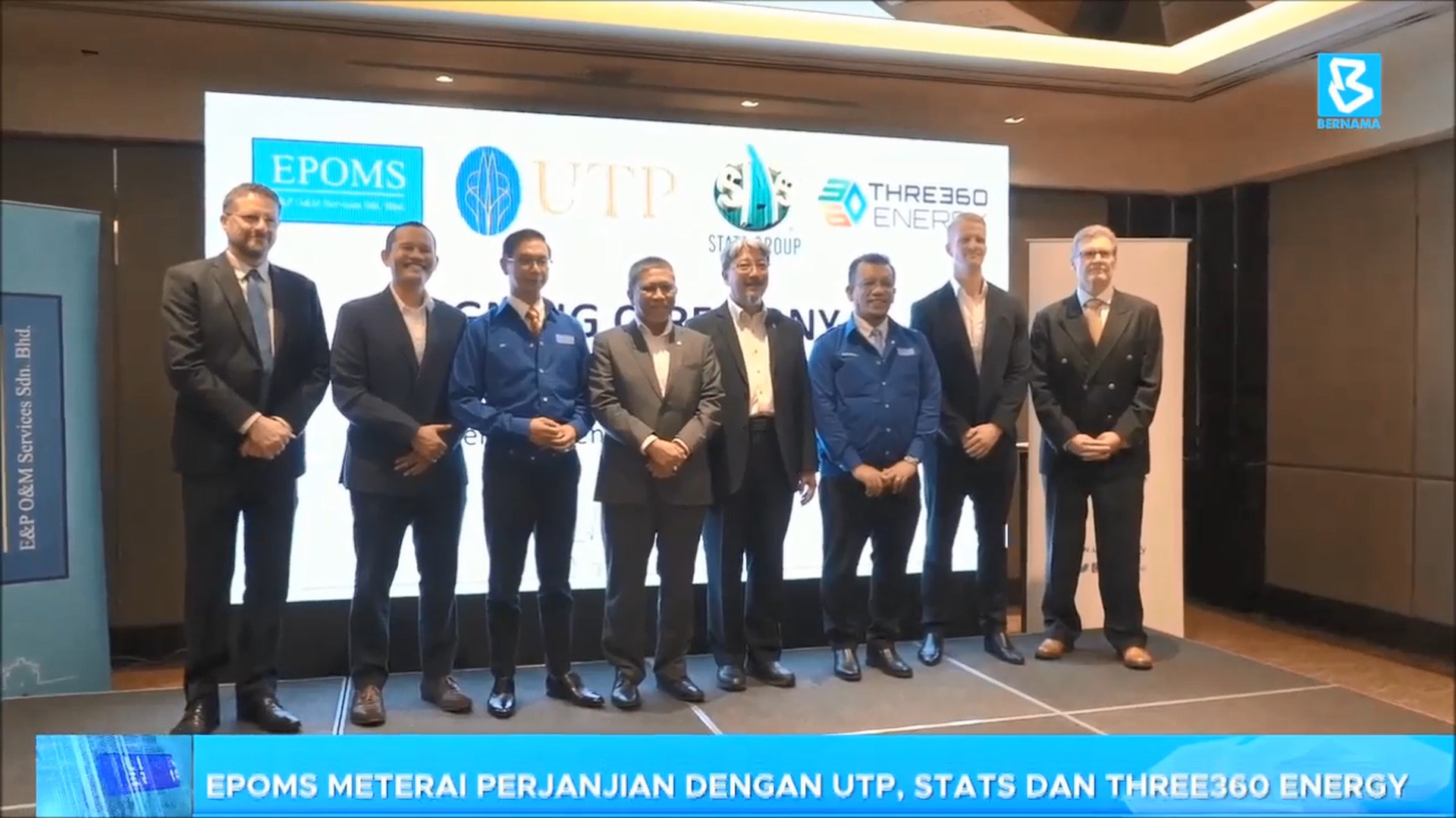 EPOMS meterai perjanjian dengan UTP, STATS dan THREE360 Energy