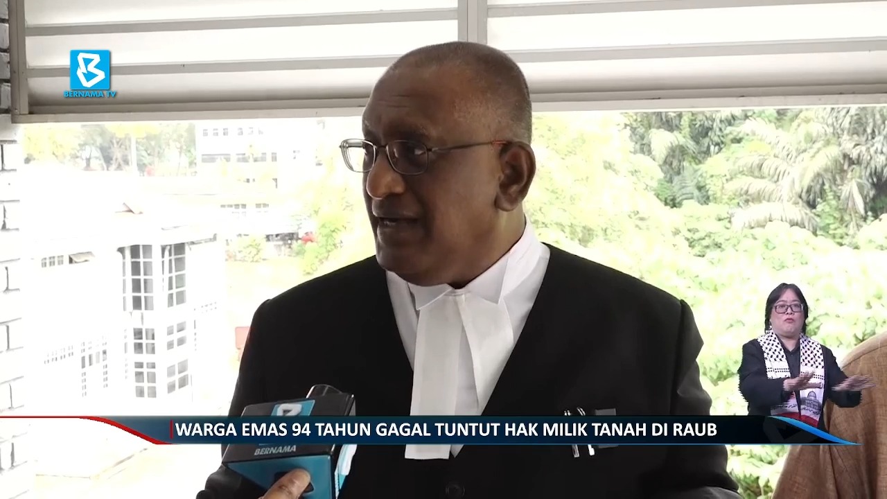 Warga emas 94 tahun gagal tuntut hak milik tanah di Raub