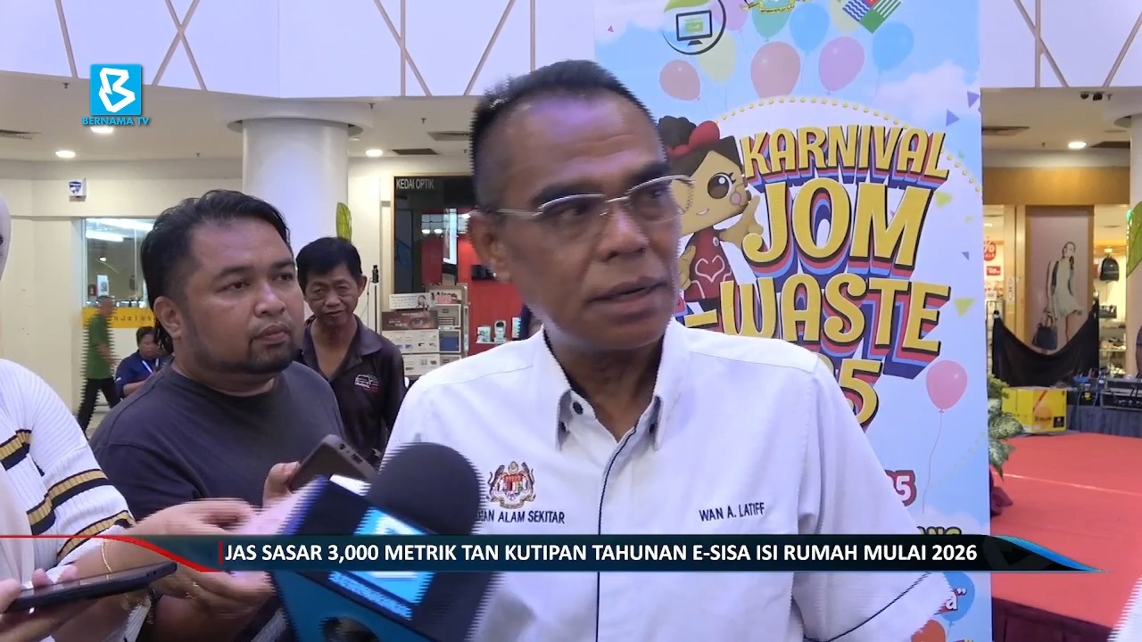 JAS sasar 3,000 metrik tan kutipan tahunan e-sisa isi rumah mulai 2026