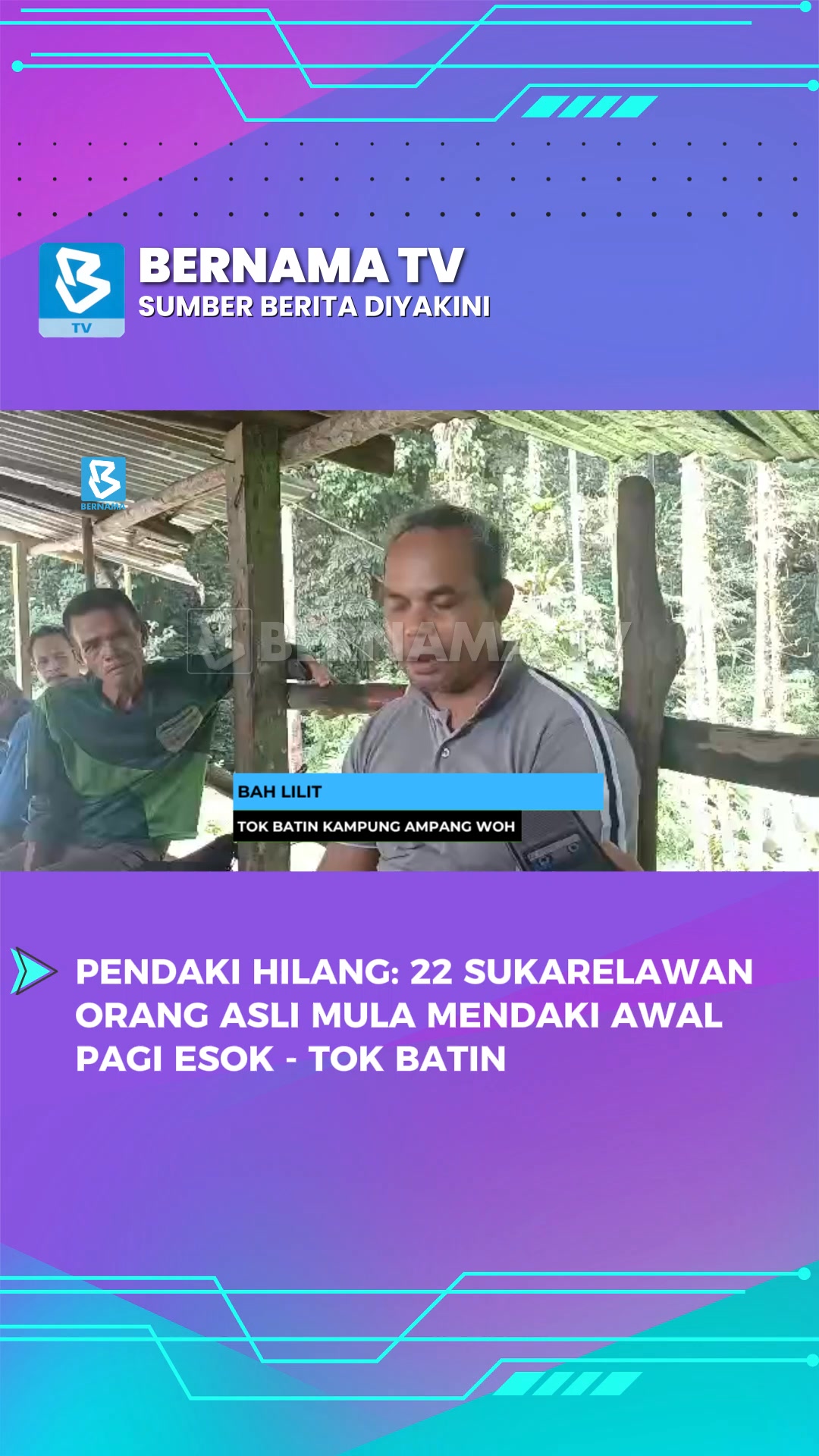 Penyelaras orang asli, Chew Ho Beng bersama Tok Batin Kampung Ampang ...