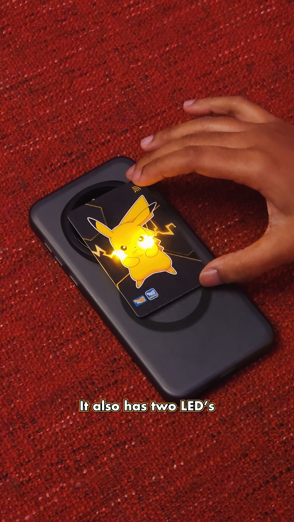 Pokémon Pikachu LED TnG NFC card!