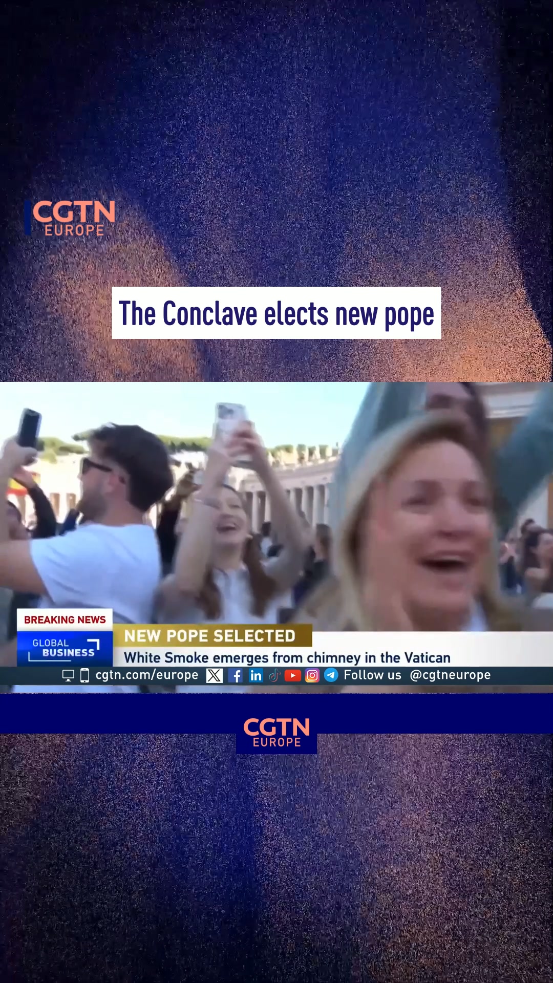 A new Pope has been elected, as white smoke billows from the Sistine ...
