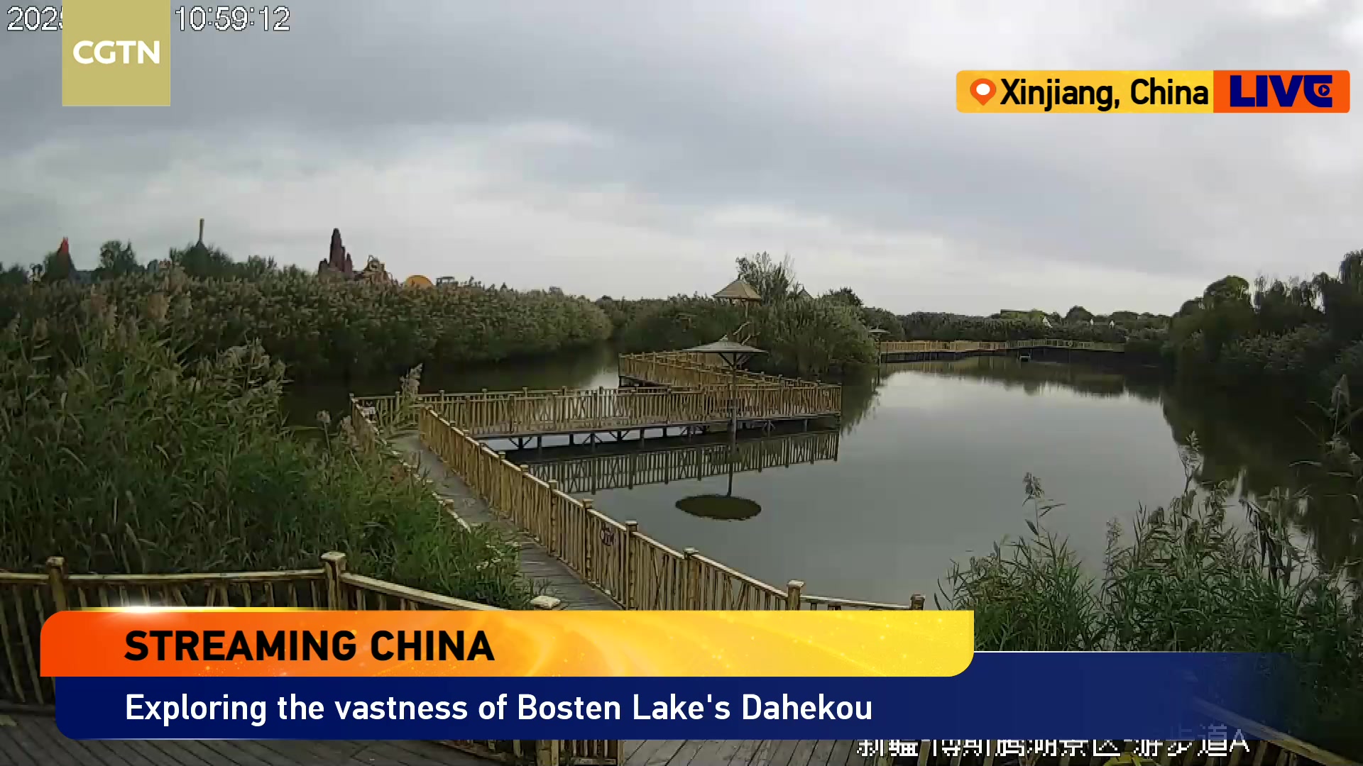 Live: Exploring the vastness of Bosten Lake's Dahekou