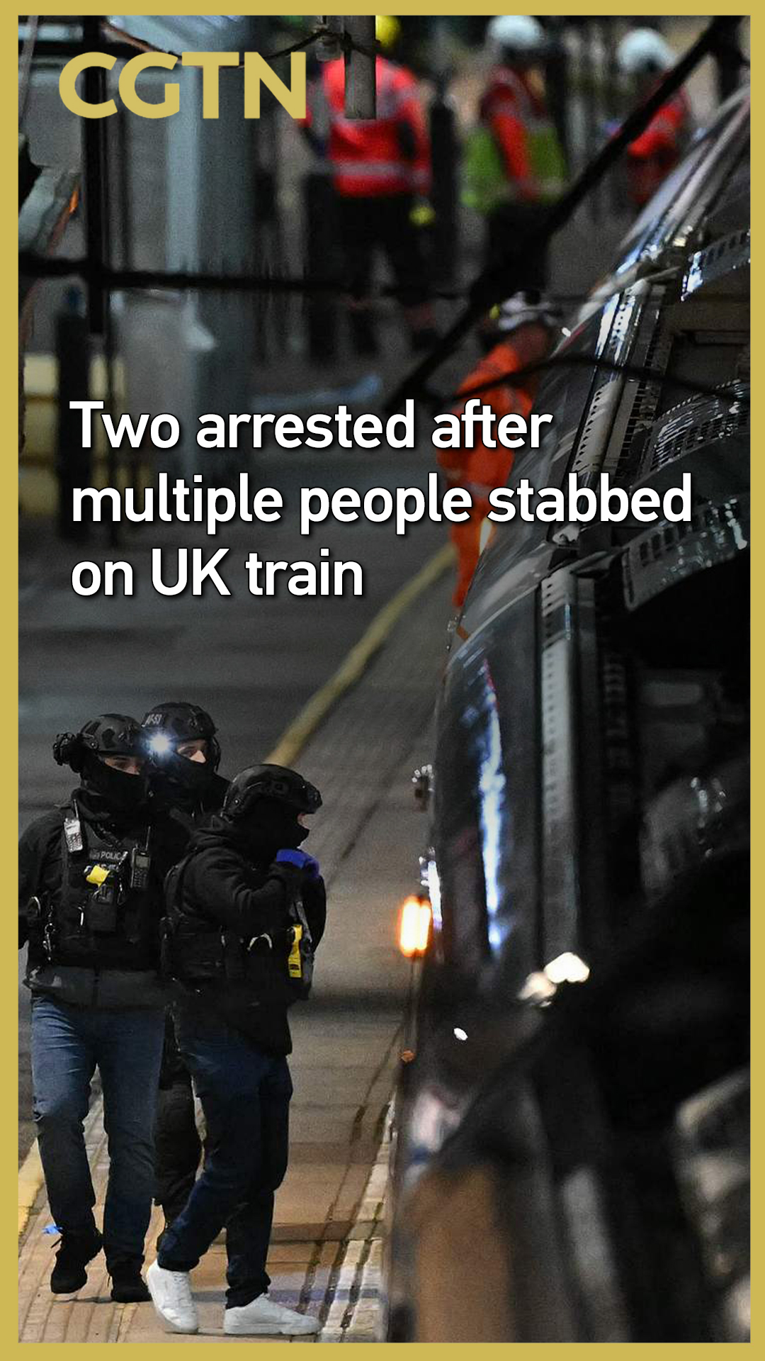 Two arrested after multiple stabbings on UK train