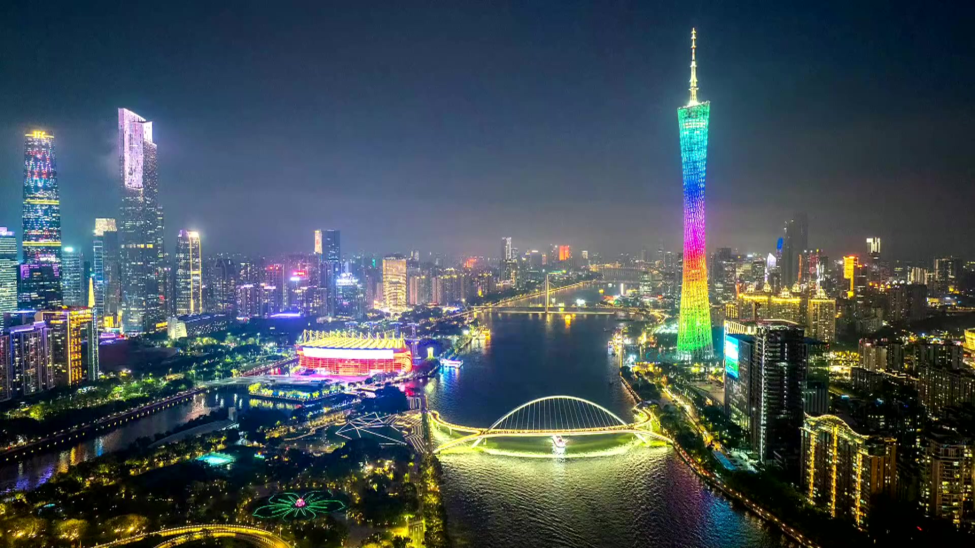 Live: Enjoy the vibrant Canton Tower lighting up the Bay Area night