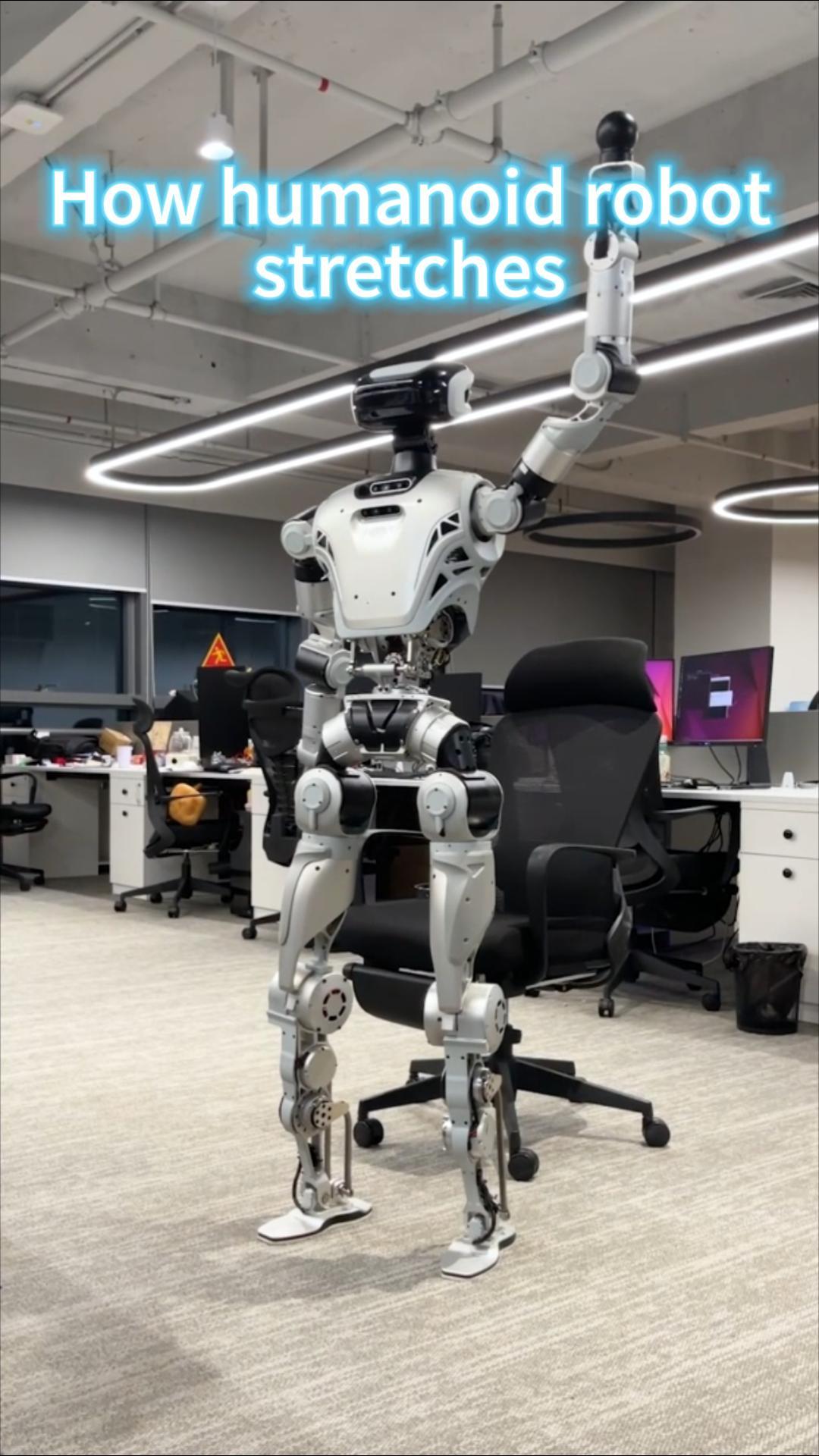 Humanoid robot mimics movements of easing fatigue