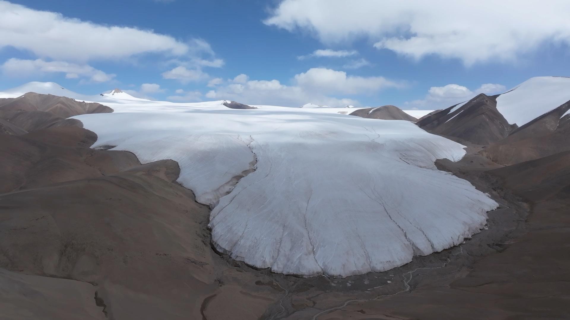 Aerial view of Changtang National Nature Reserve in China's Xizang
