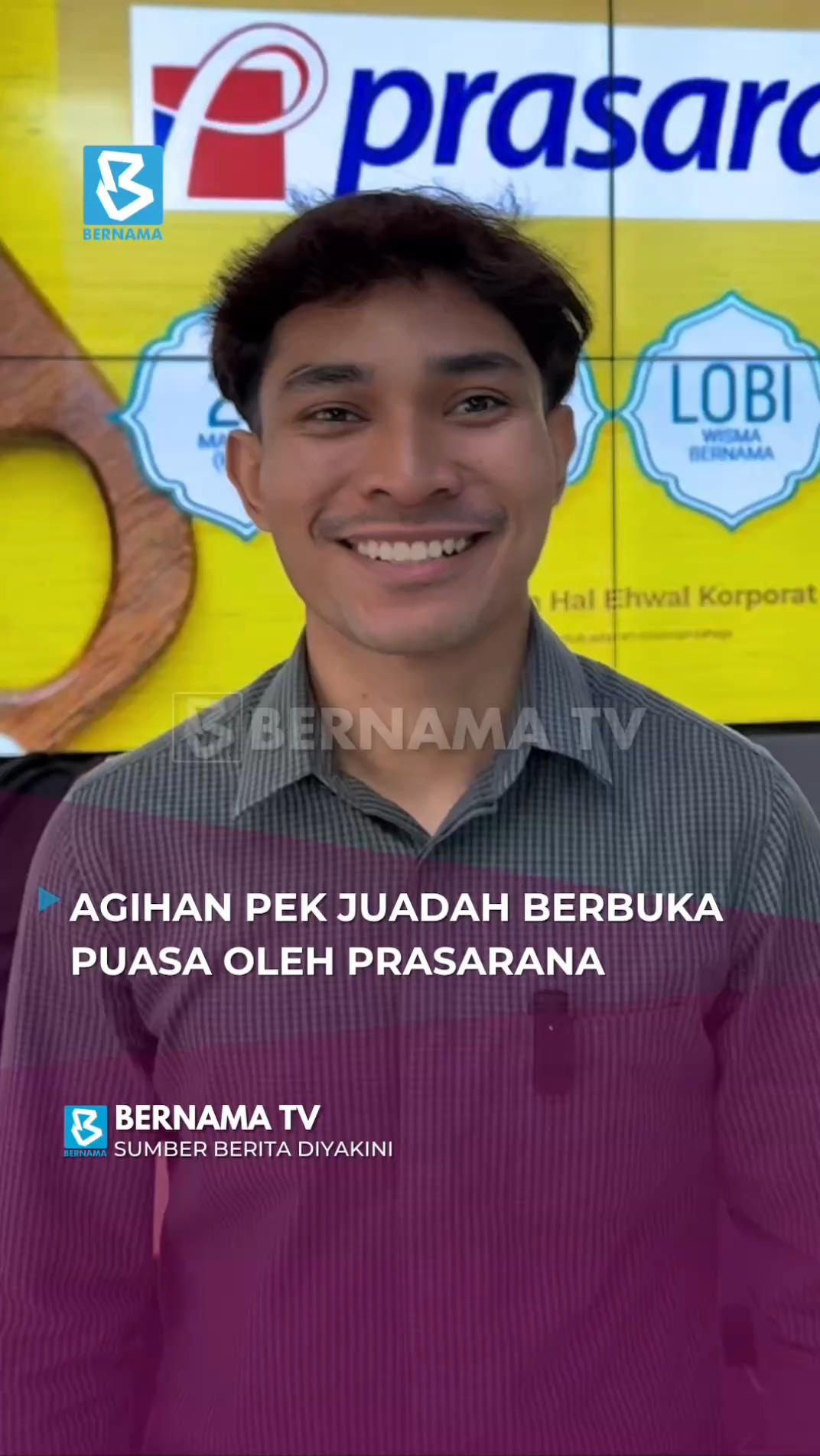 Agihan pek juadah berbuka puasa daripada PRASARANA