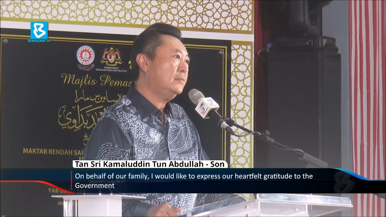 Renaming of Tun Abdullah Ahmad Badawi MRSM a great honour - Abdullah's son