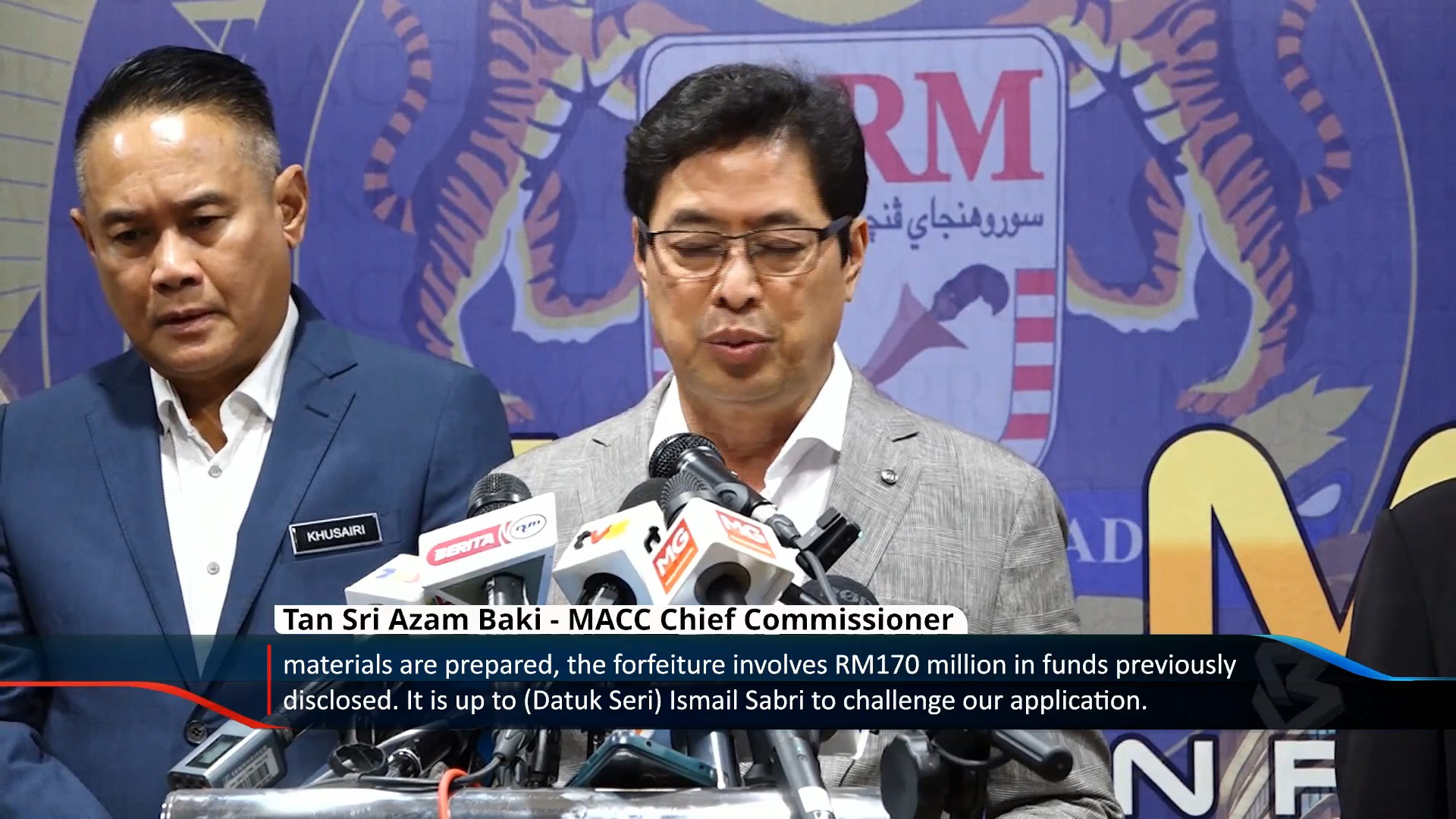 MACC completes ismail sabri probe, plans RM170 MLN forfeiture