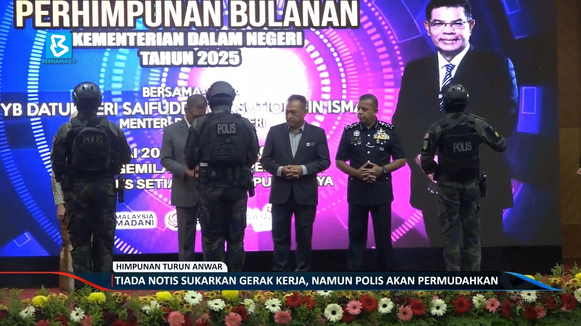 Himpunan Turun Anwar: Tiada notis sukarkan gerak kerja, namun polis ...